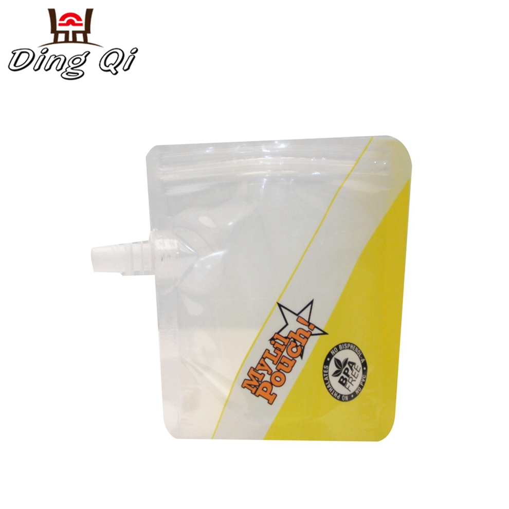 Reusable fruit puree stand up pouches for baby food with spout ...